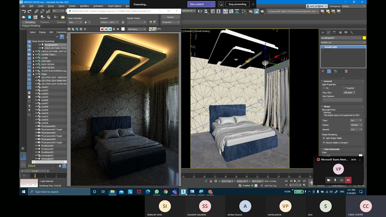 HOW TO ADD COVE LIGHTS AND WALL LIGHTS IES FILES IN 3DS MAX 2022 ARNOLD ...