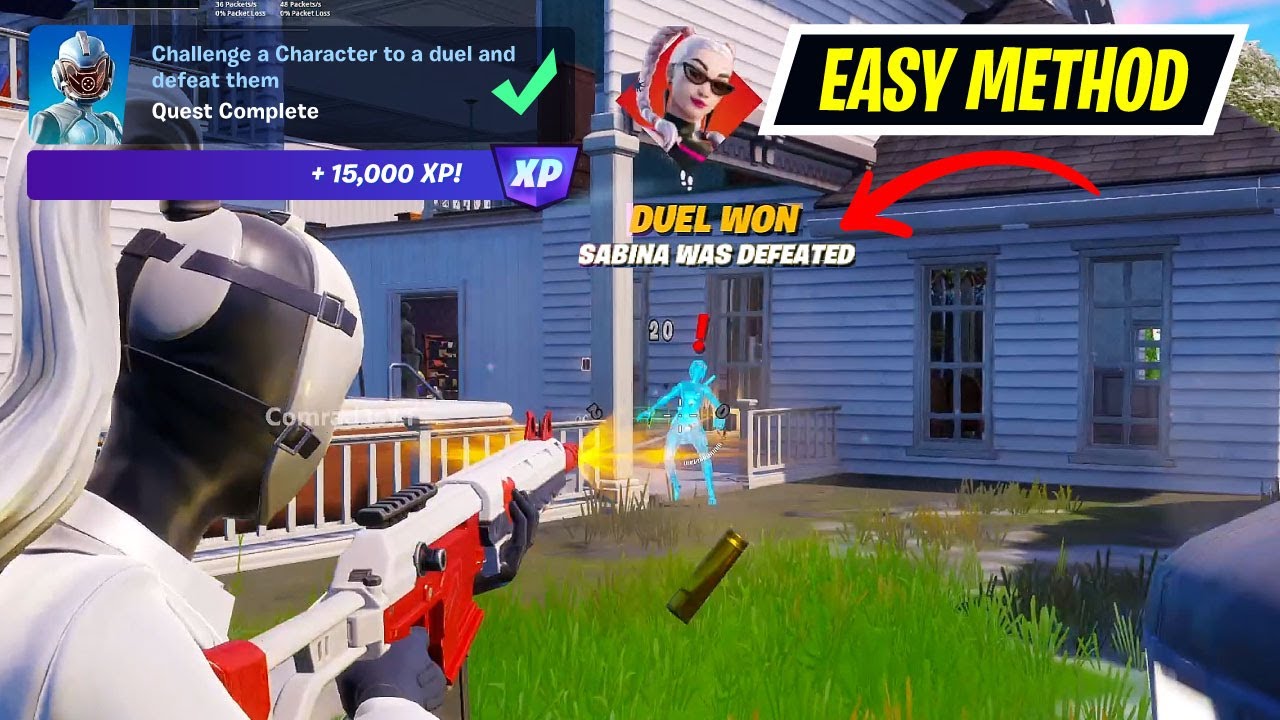 How to EASILY Challenge a Character to a duel and defeat them Fortnite ...