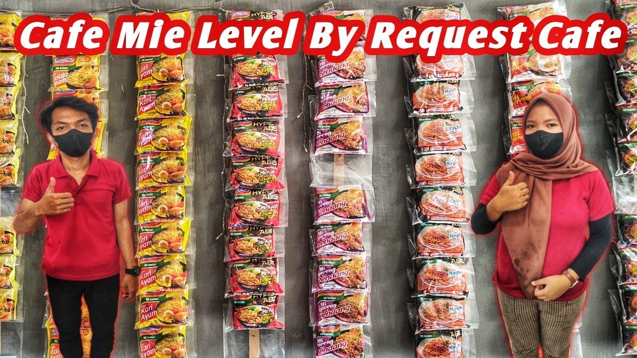 Mie Level Cafe dengan Aneka Pilihan Toping dan level pedas || By ...