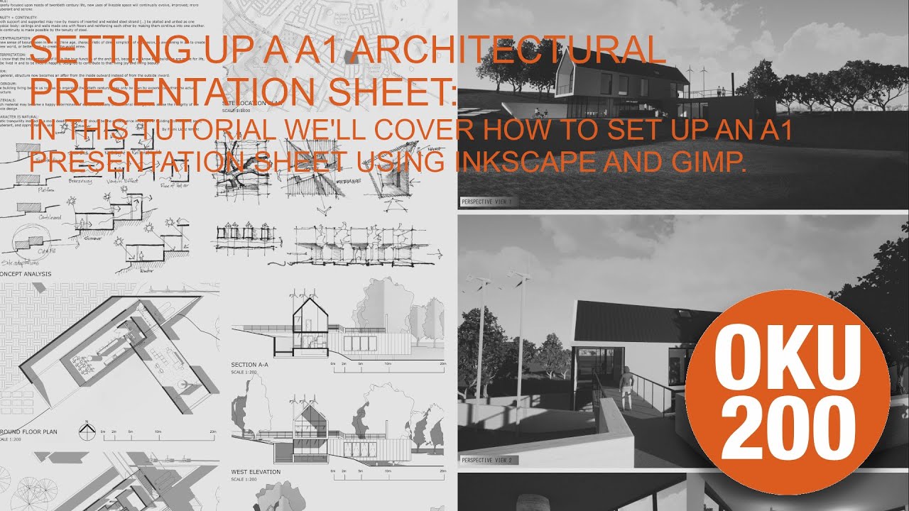 SETTING UP A A1 ARCHITECTURAL PRESENTATION SHEET - YouTube