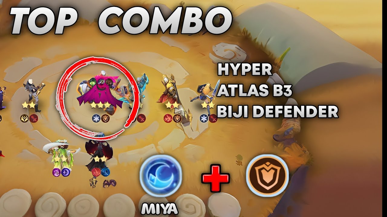 Top Combo Hyper Atlas Defender + Commander Miya !! | Magic Chess Go Go ...