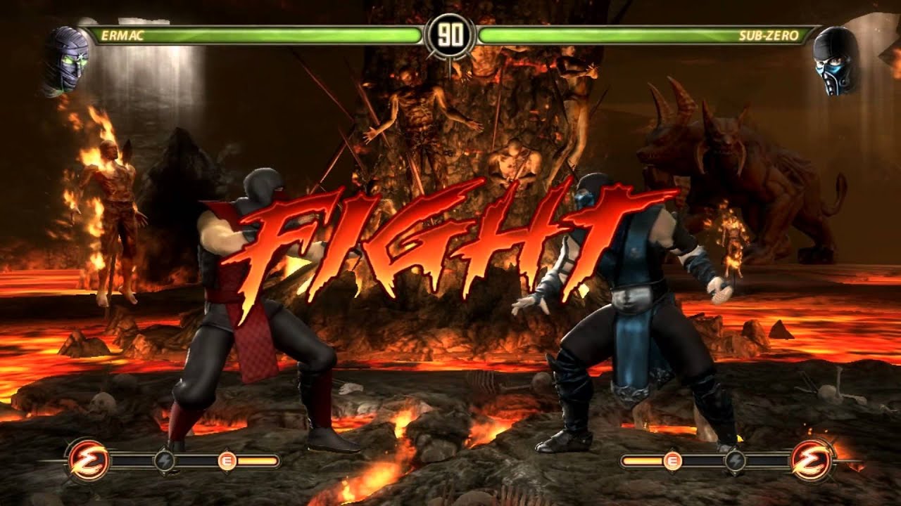 Mortal Kombat 9 - Ermac Expert Baby Ladder - YouTube
