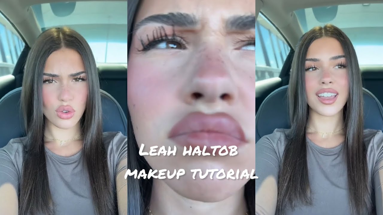 Leah halton TikToker makeup tutorial - YouTube