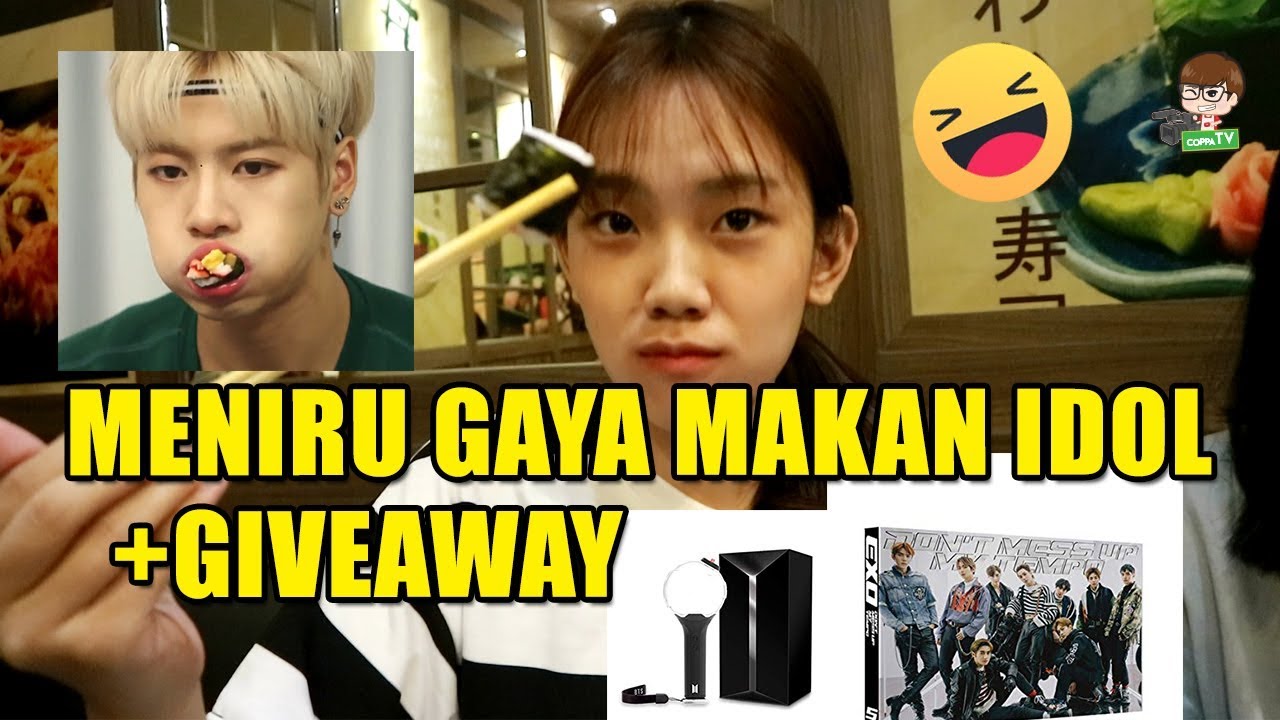 MENIRU GAYA MAKAN IDOL BERHADIAH ARMY BOMB + ALBUM!! (Giveaway) - YouTube