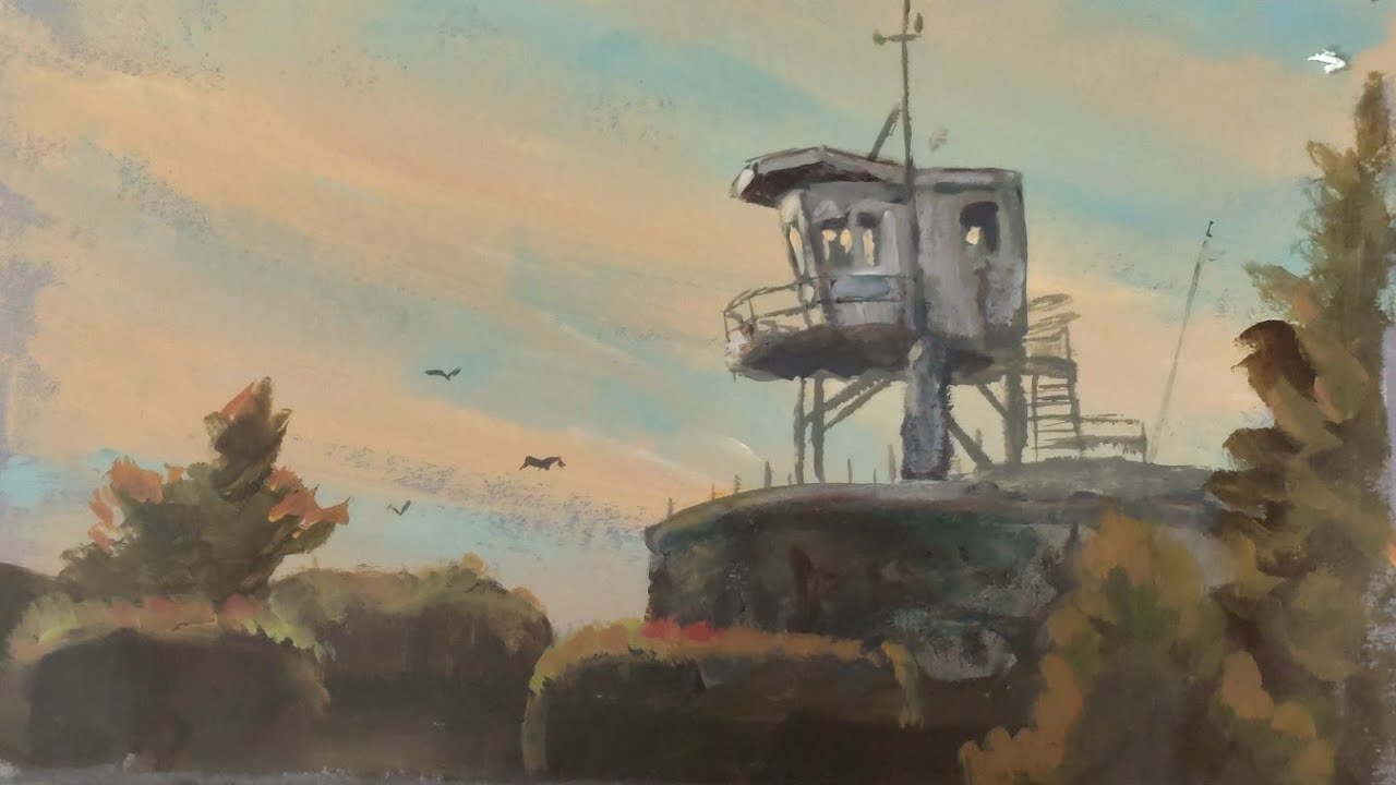 How to paint a Watch Tower - YouTube
