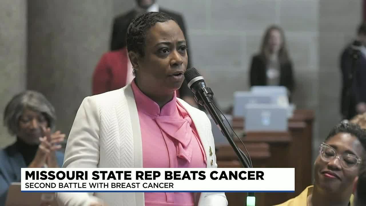 Missouri State Rep. beats second battle with breast cancer - YouTube