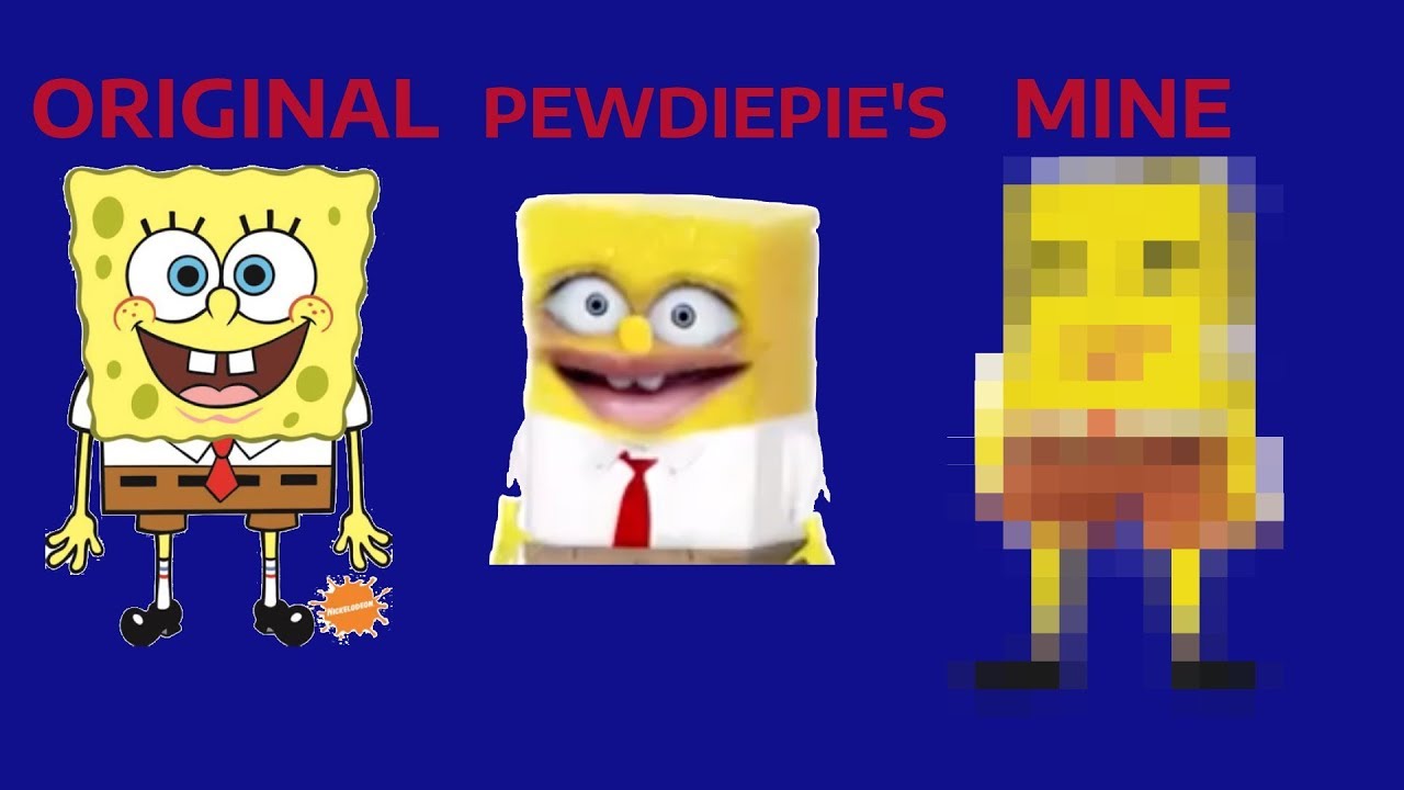 I Re- Photoshop Pewdiepie’s SpongeBob IRL Part 1 - YouTube