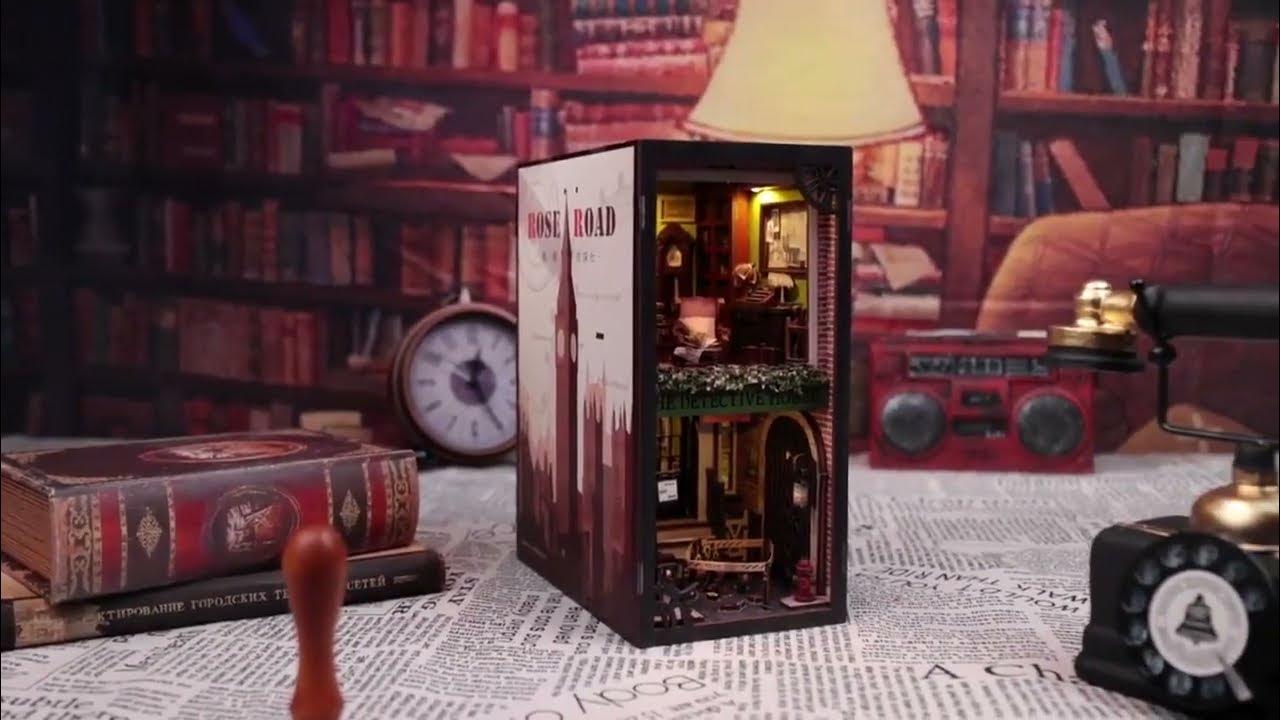 Rose Detective Agency DIY Book Nook Shelf Insert - YouTube