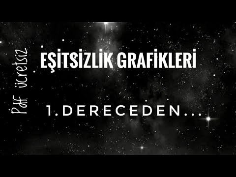 EŞİTSİZLİK GRAFİKLERİ |BİRİNCİ DERECEDEN EŞİTSİZLİKLER |TYT AYT MATEMATİK /ANALİTİK GEOMETRİ