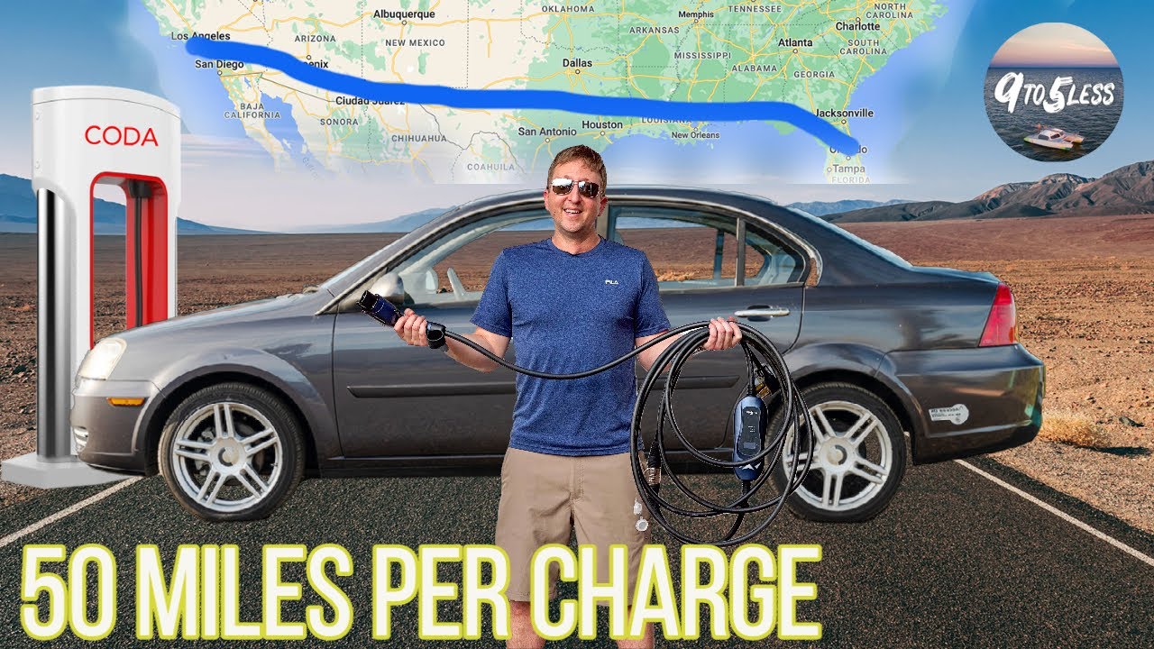 ELECTRIC CAR Roadtrip Coast to Coast - 2012 Coda EV - California - PT 1 ...