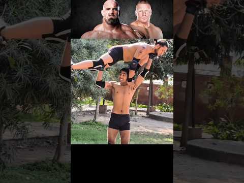 WWE At Public 💥 Goldberg Gorilla Press To Brock Lesnar 🤯 #shorts #viralshorts