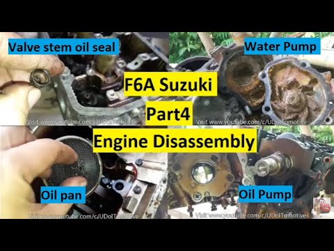 F6A Suzuki 12 Valve Engine Disassembly Part4 - YouTube