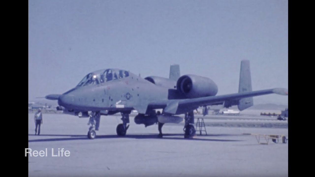 1979, YA-10B on the apron, the only two-seater Warthog, Edwards AFB ...