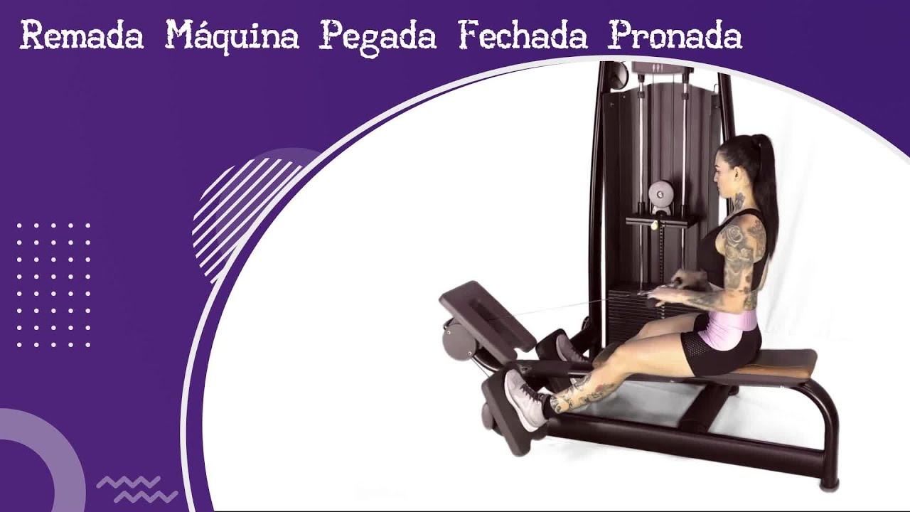 Remada Máquina Pegada Fechada Pronada - YouTube