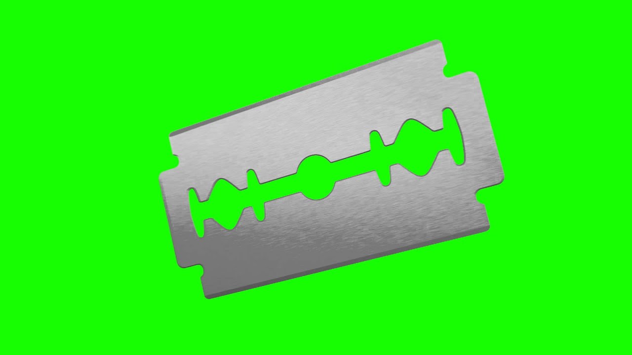 Razor Blade - Green Screen Animation - YouTube