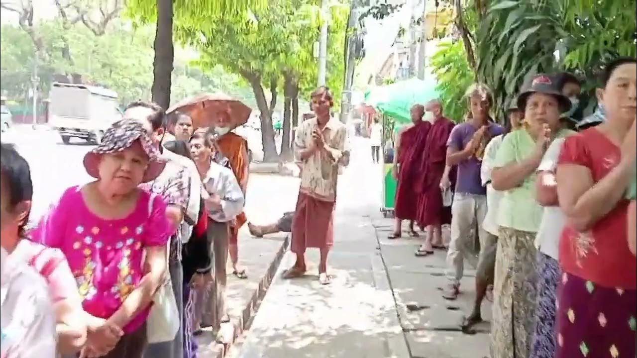 22 March24 သရက်တောကျောင်းတိုက် သဘာဝတရားရိပ်သာ၌ နေ့စဥ် ထမင်း ဟင်း အဟာရဒ