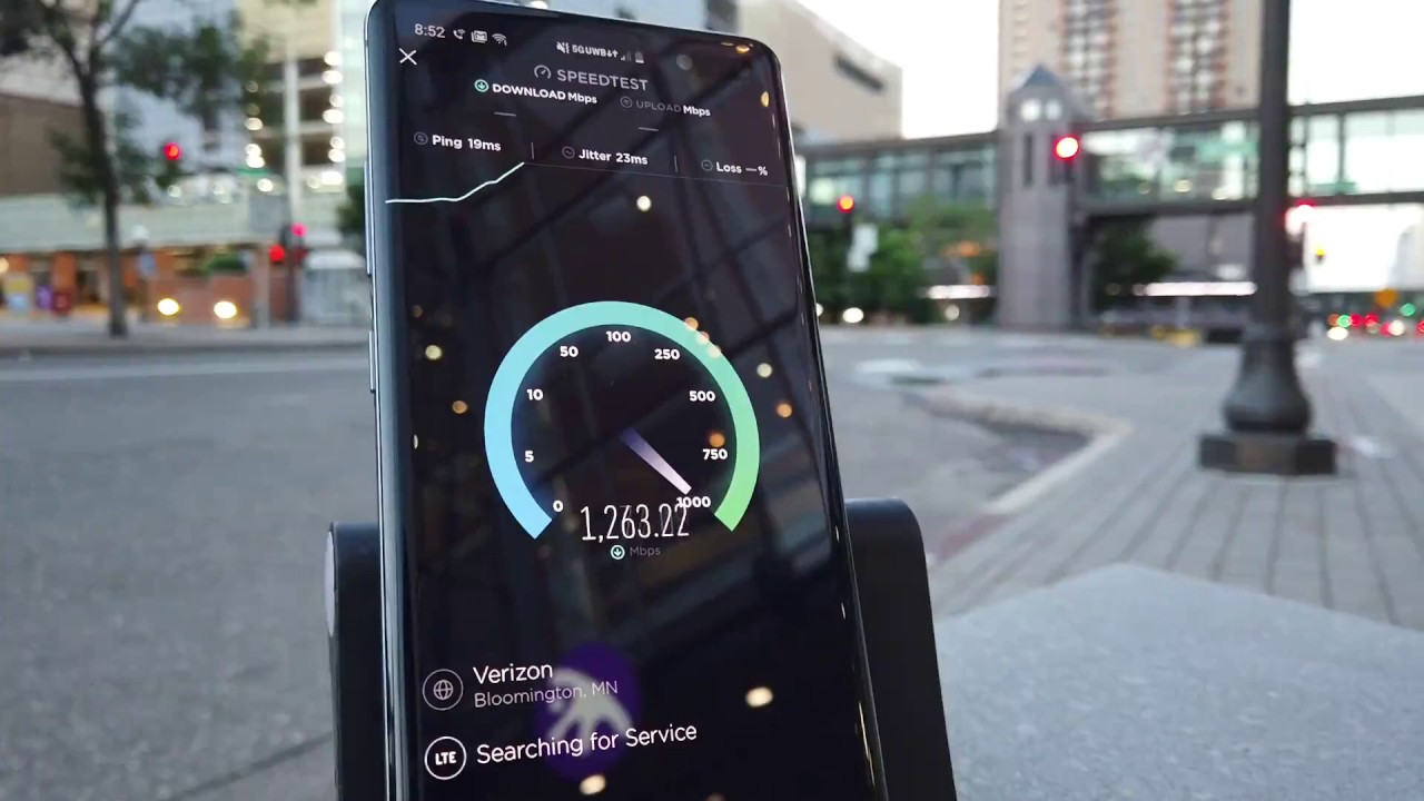 Verizon Phone Hits 2 Gigabits Per Second In St Paul YouTube
