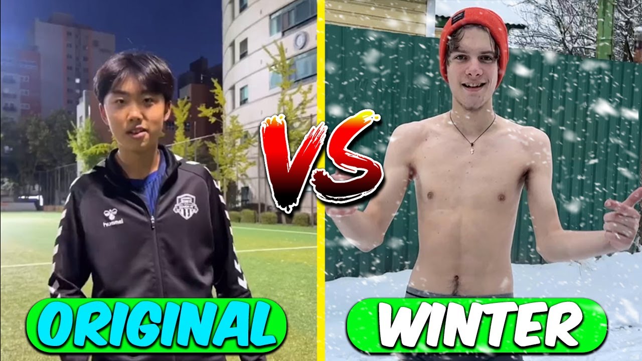 Slick Back Dance Original Vs Winter Version - YouTube