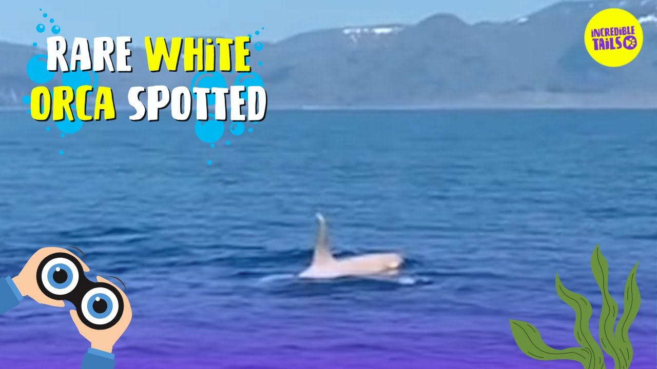 Once in a lifetime sight of a rare white orca 😯🐋 | INCREDIBLE TAILS ...
