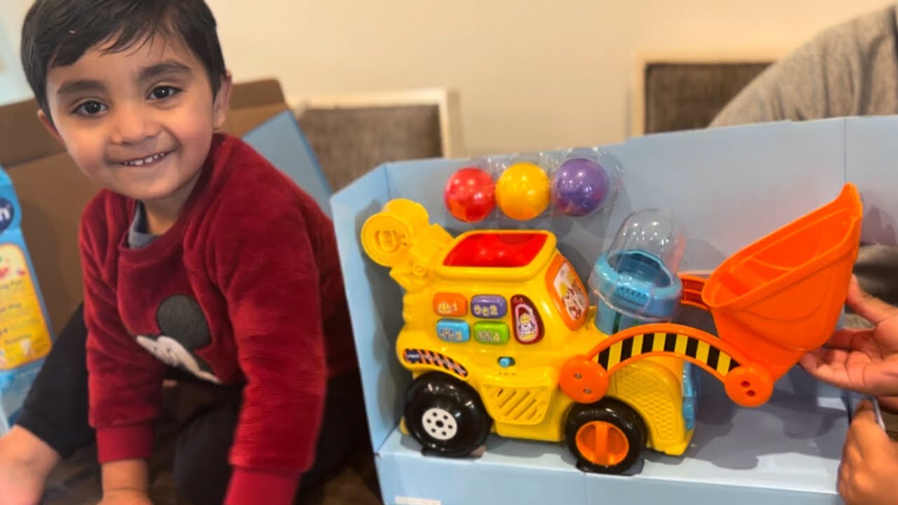 VTech Push & Pop Bulldozer Preschool kids Best Toy | Preschool Kids ...