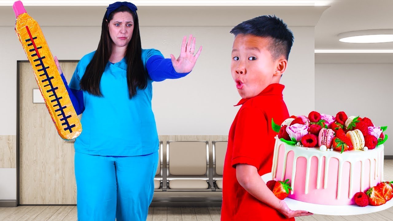 Kaden & Eric Sneak Sweets Adventure at the Hospital - YouTube