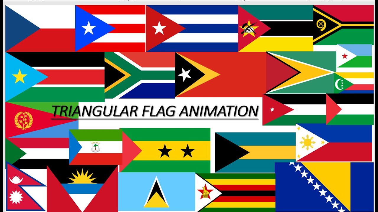 Triangle flag animation 🔺️ - YouTube