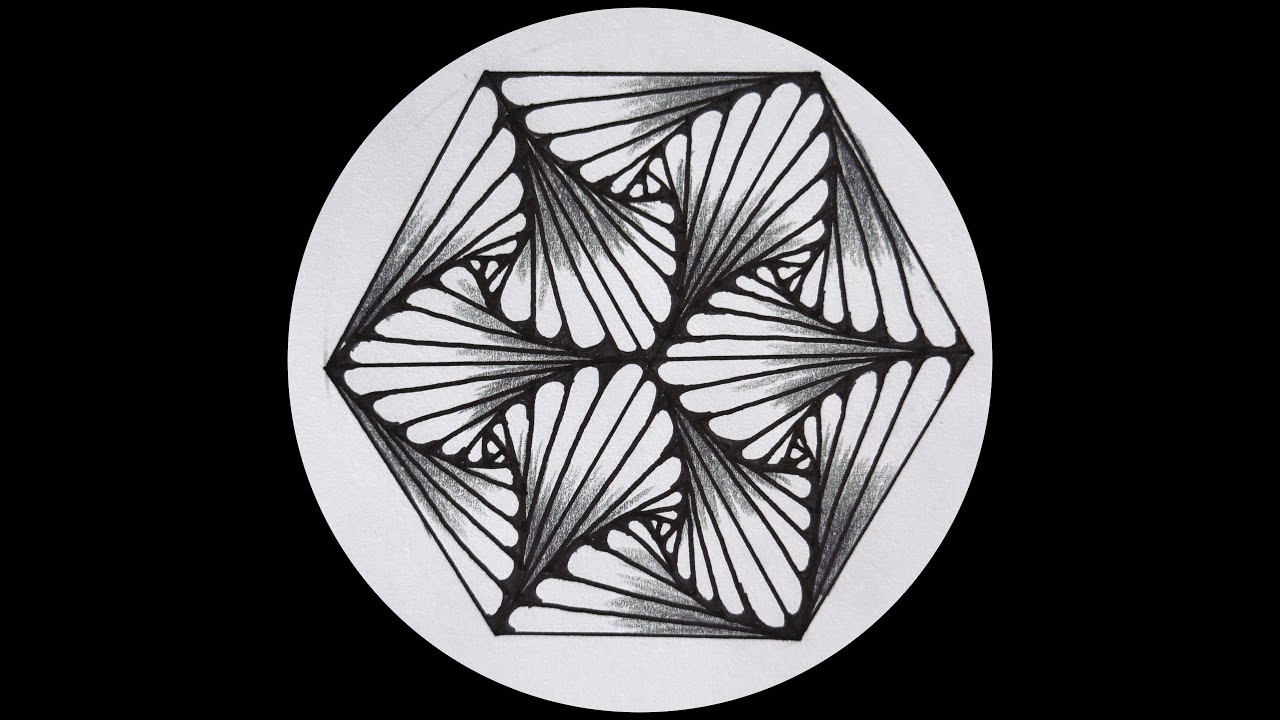 Step by Step Soothing Calming Zentangle Patterns Drawing Tutorial Zen ...