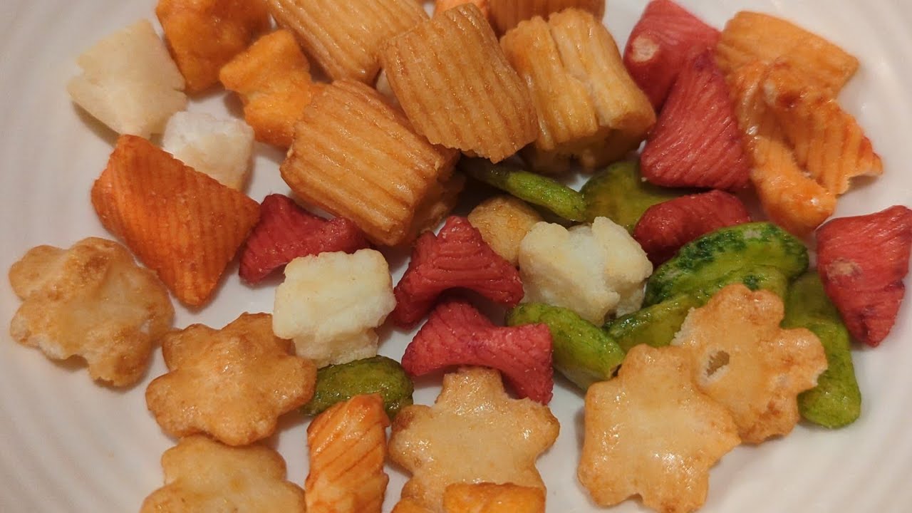 Kunin Rigato Mix from Costco - Japanese Style Rice Crackers - YouTube