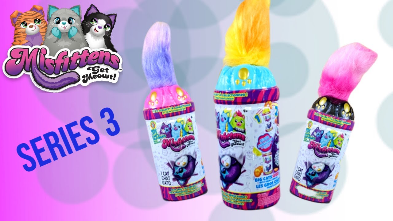 Series 3 Misfittens Wild Cats! Let Meowt Cat Tubes | Adult Collector Review - YouTube