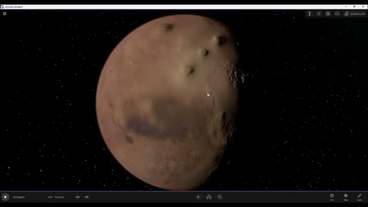 What If the Moon orbited around a different planet (My First Universe Sandbox Video) - YouTube