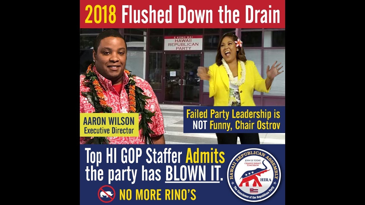 Hawaii GOP's Top Staffer Writes off the 2018 Election for Republicans ...
