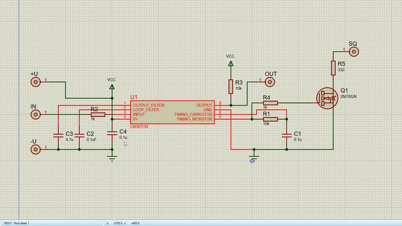 LM567 тональный декодер - YouTube