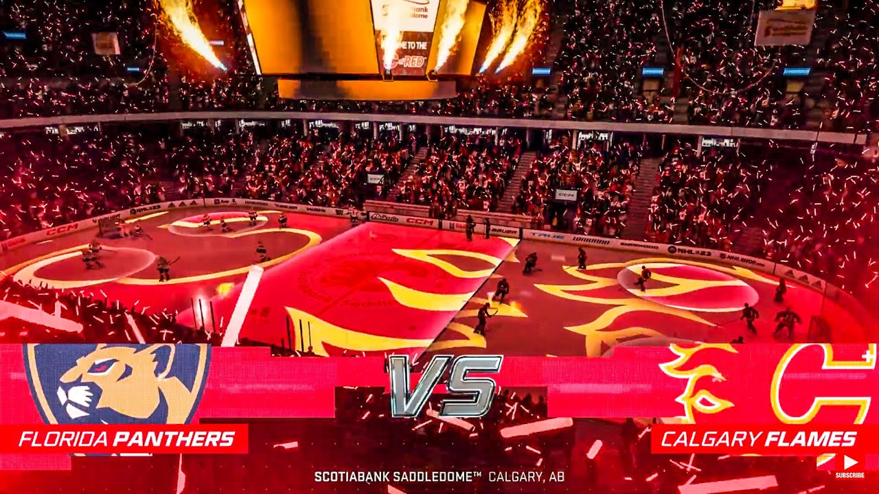 Florida Panthers vs Calgary Flames 11/29/2022 NHL 23 Gameplay - YouTube