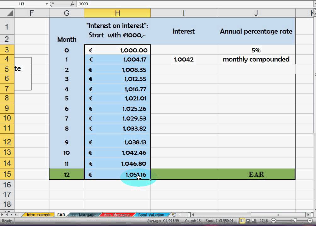 Effective Annual Rate (EAR) - YouTube