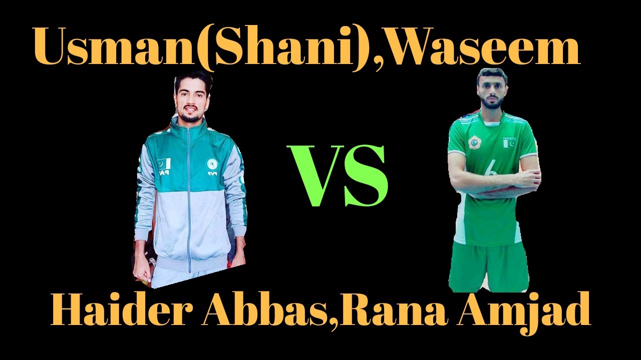 Haider Abbas VS Usman Shani_VolleyBall_Highlights - YouTube