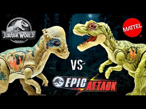2023 Mattel Jurassic World Epic Attack Tyrannosaurus rex vs ...
