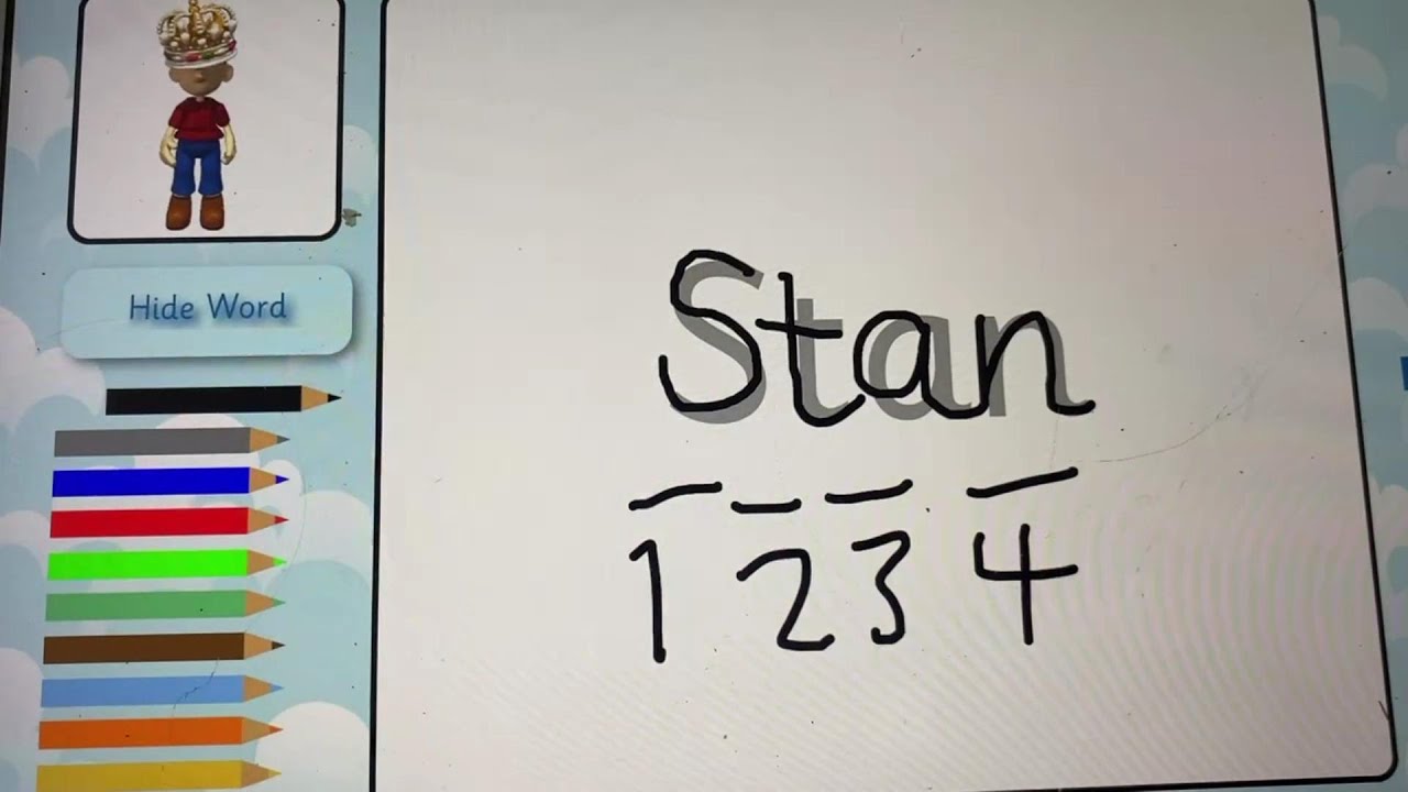 Showing the SATPIN handbook LETTER FORMATION pages/ Monster Spelling ...