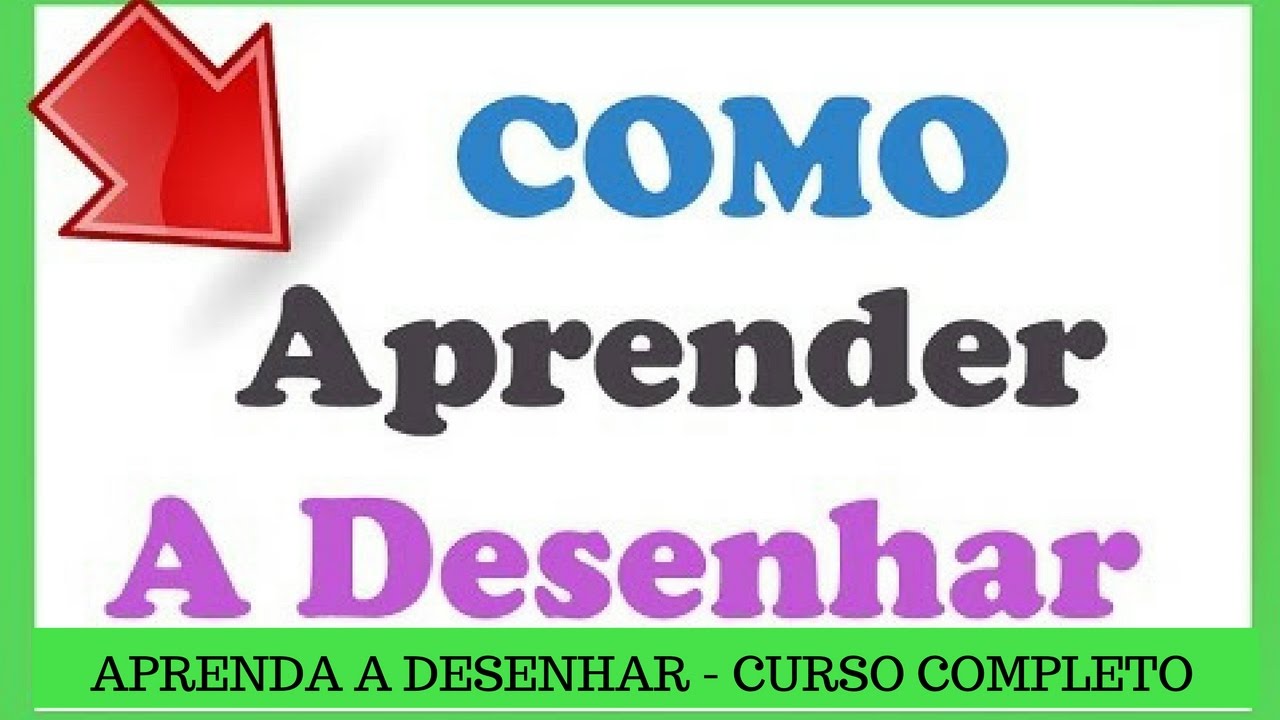 🔴 APRENDA A DESENHAR - CURSO COMPLETO! - YouTube