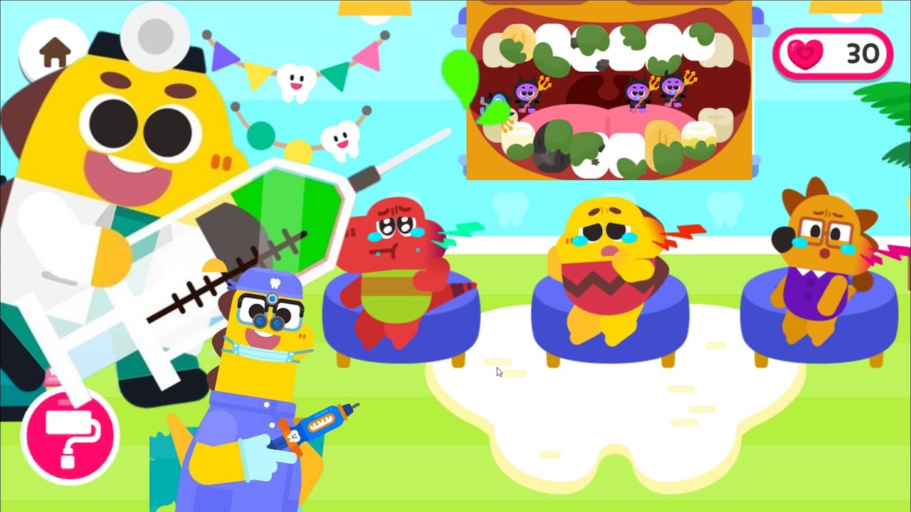 Cocobi Dentist Kids Hospital Part 3 Dental doctor for dinosaurs - YouTube