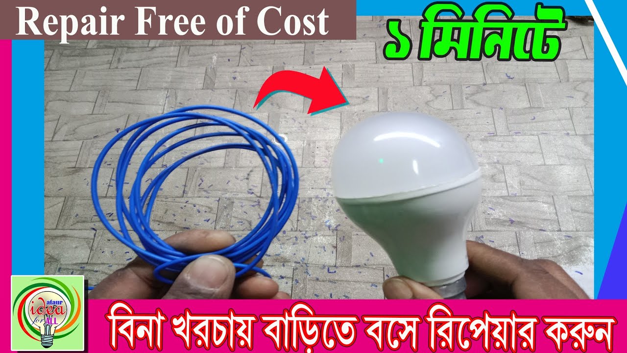Just Put a copper on The Led Bulb You Will Be Amazing | Fixed a Broken ...