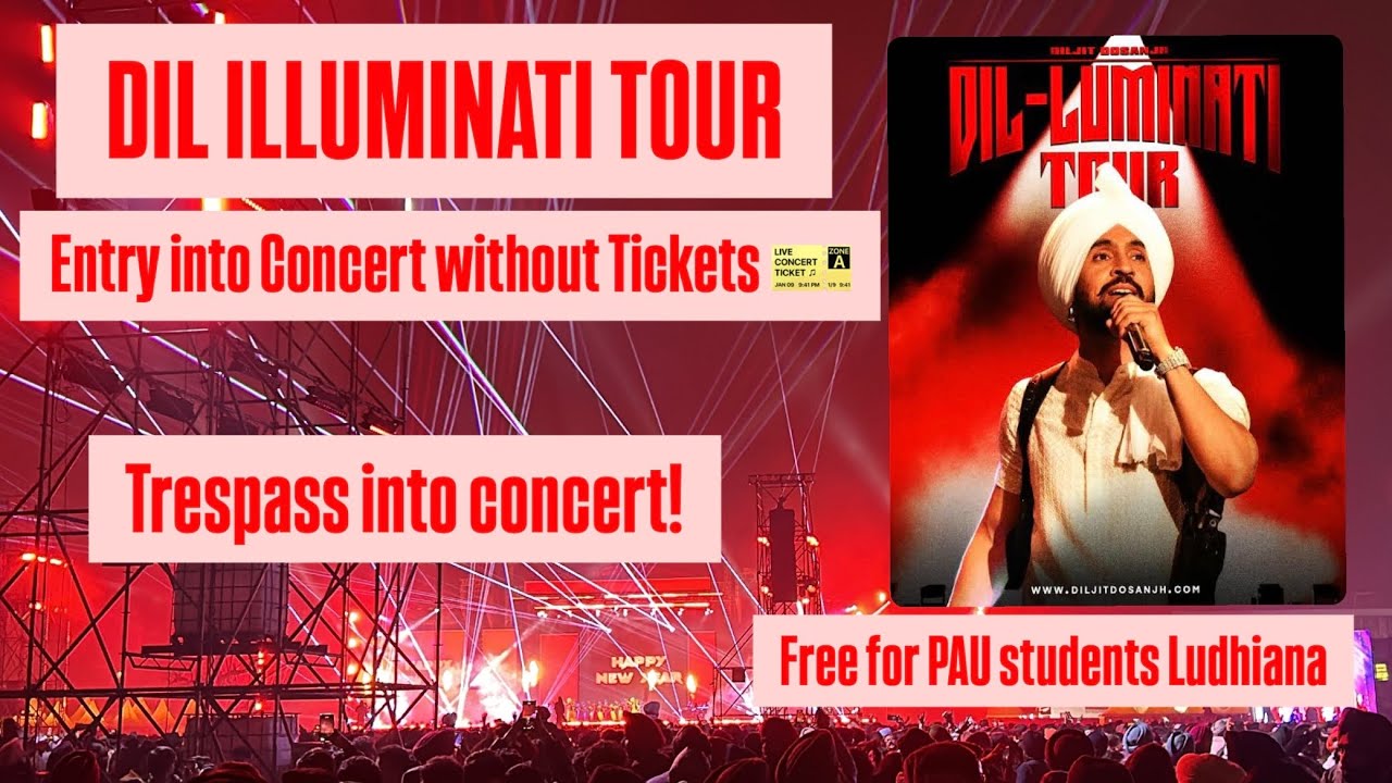 DILJIT concert WITHOUT Tickets🎫|| Free for Students || Trespass ...