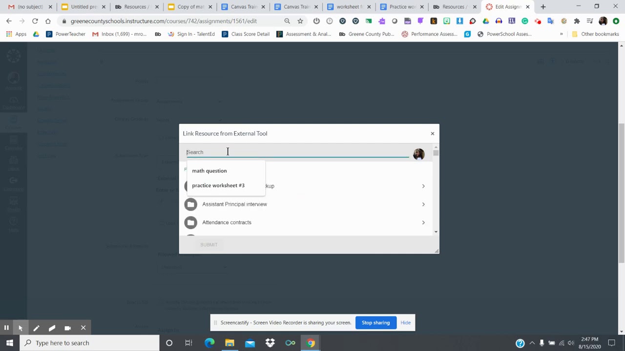 How to assign a Google doc in Canvas - YouTube