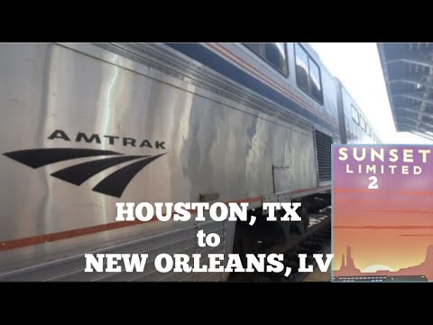 AMTRAK SUNSET LIMITED #2 Houston TX to New Orleans LA! The sunset was really beautiful!