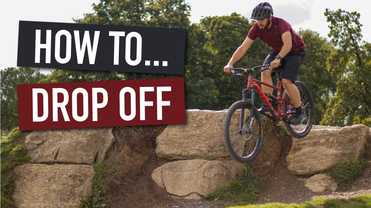 How to drop off on a mountain bike - Teaching Kirsty - YouTube