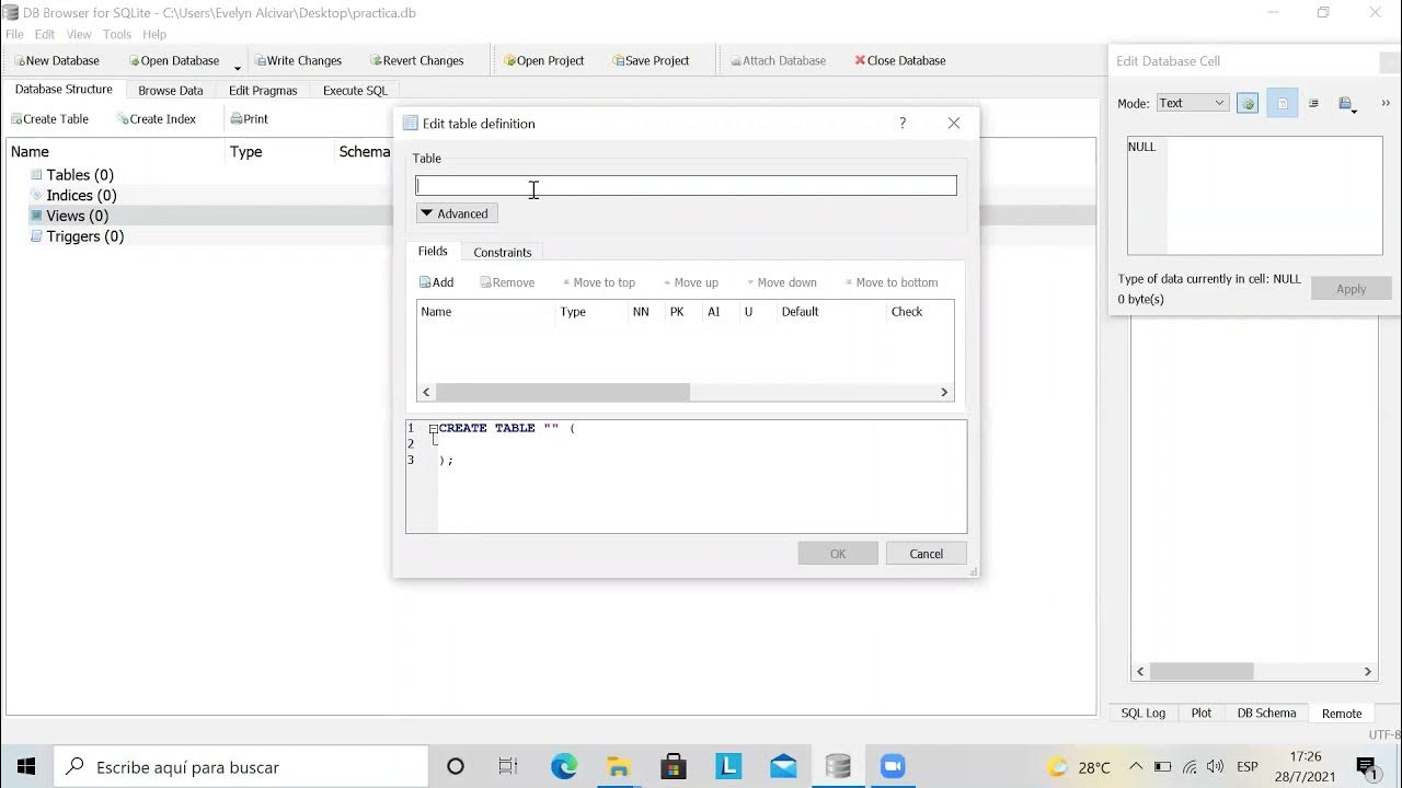 Reconocimientos de la interfaz y funciones principales de SQLite DB Browser. - YouTube