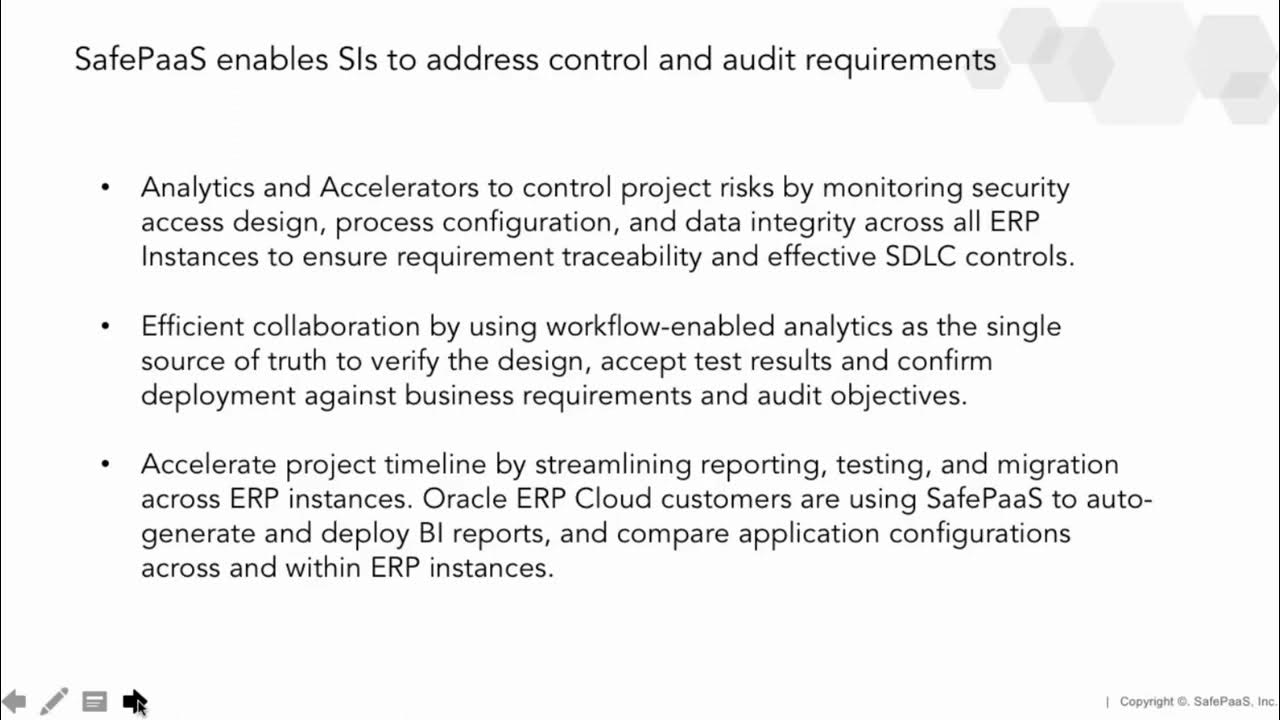 SafePaaS enables SIs to address control and audit requirements in ...