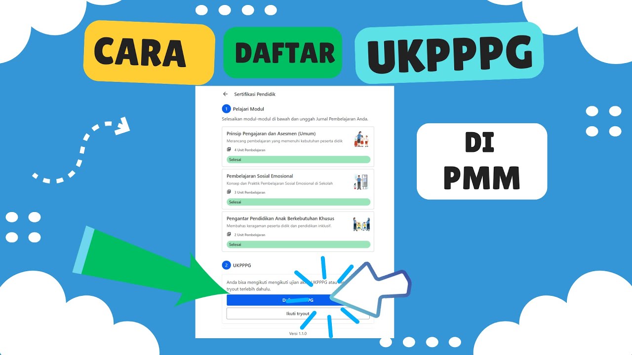Cara Daftar UKPPPG Piloting PPG Guru Tertentu 2024 di PMM - YouTube