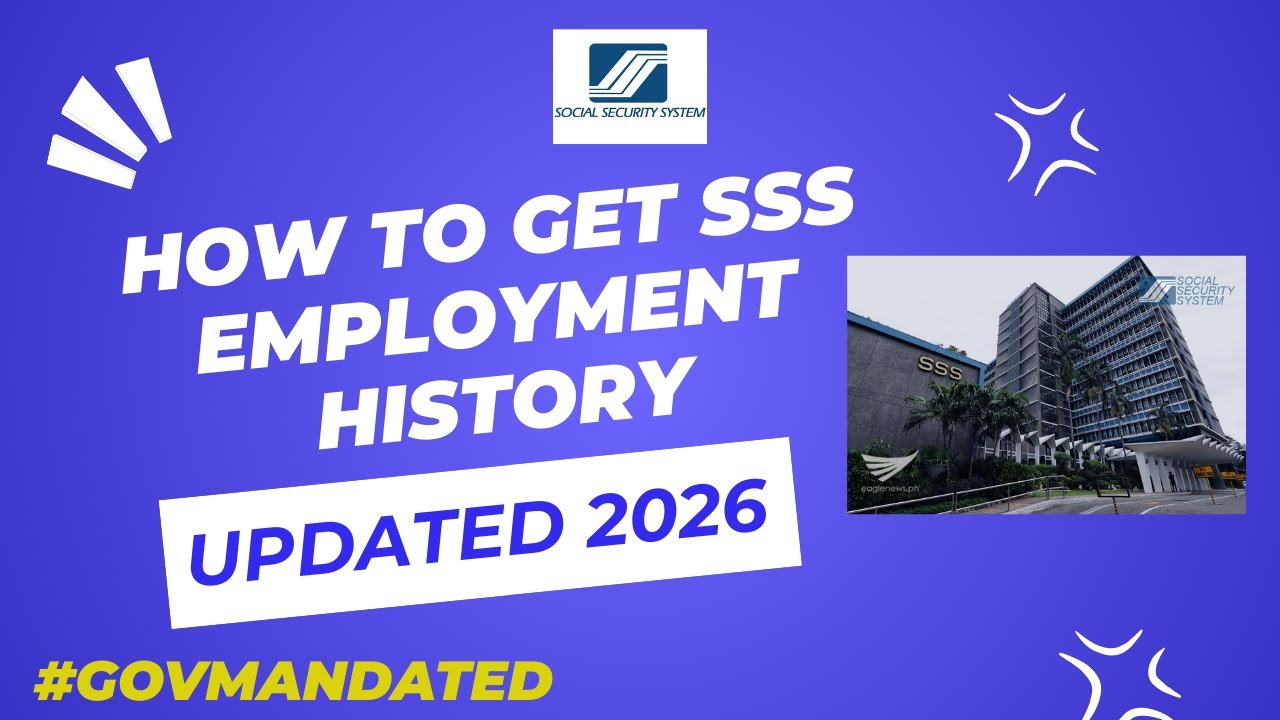 HOW TO GET SSS EMPLOYMENT HISTORY 2026 | PAANO KUMUHA NG SSS EMPLOYMENT ...