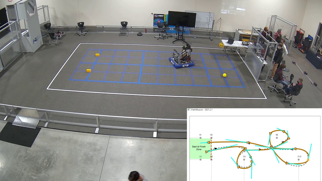 1st Attempt Barrel Racing Path FRC 2021 AtHome Challenge #frc2021 # ...