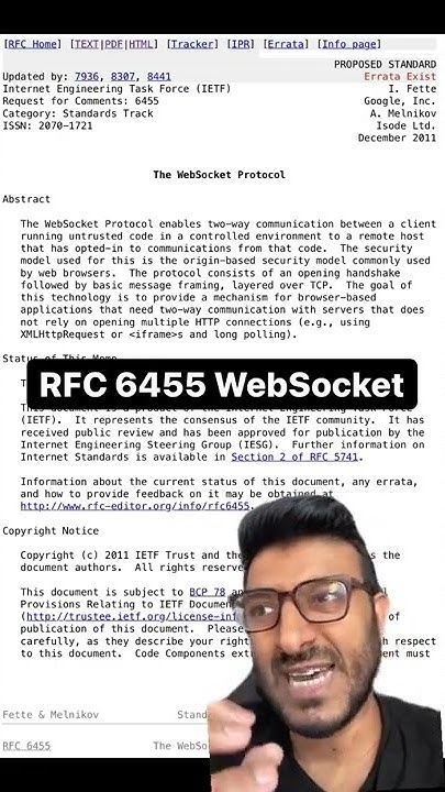 RFC 6455 The WebSocket Protocol #shorts #minuteengineering - YouTube